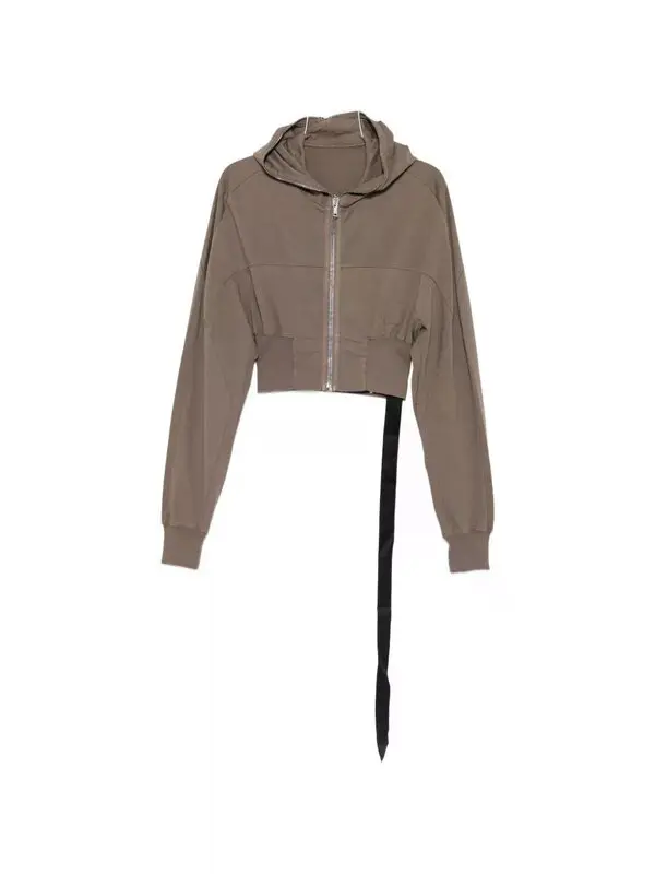 Rick Owens Cropped Zip-up Hoodie