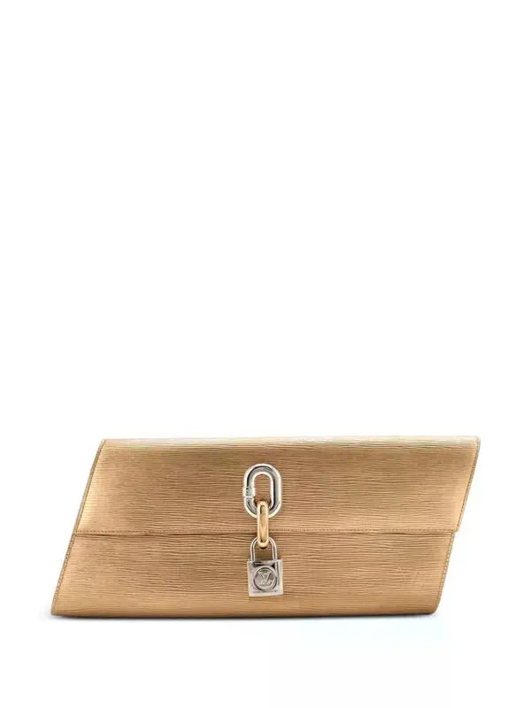 LOUIS VUITTON Blade Epi Leather Clutch Bag - Gold