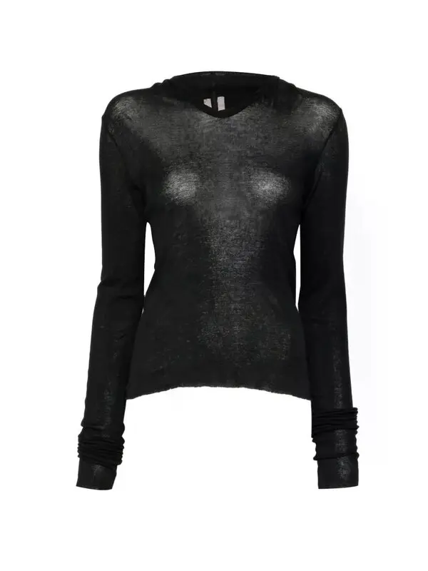 Rick Owens Long-sleeve Sheer Top
