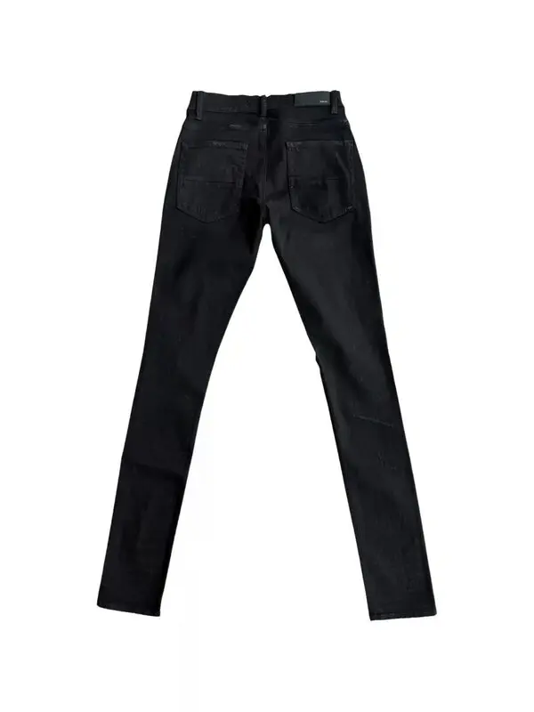 Amiri Zebra-patch Crystal-embellished Jeans
