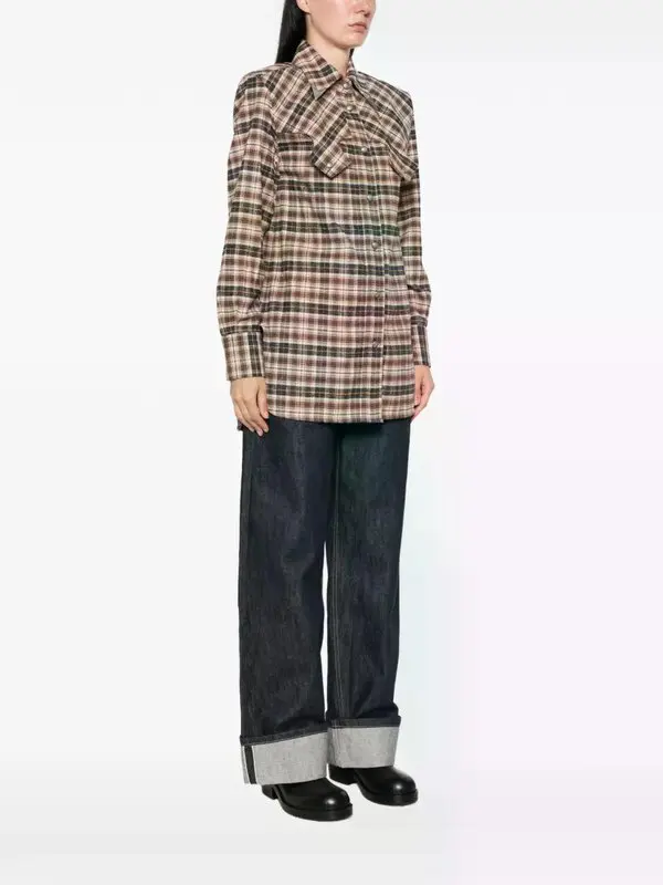Seafarer Check-pattern Western Shirt