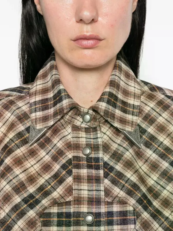 Seafarer Check-pattern Western Shirt