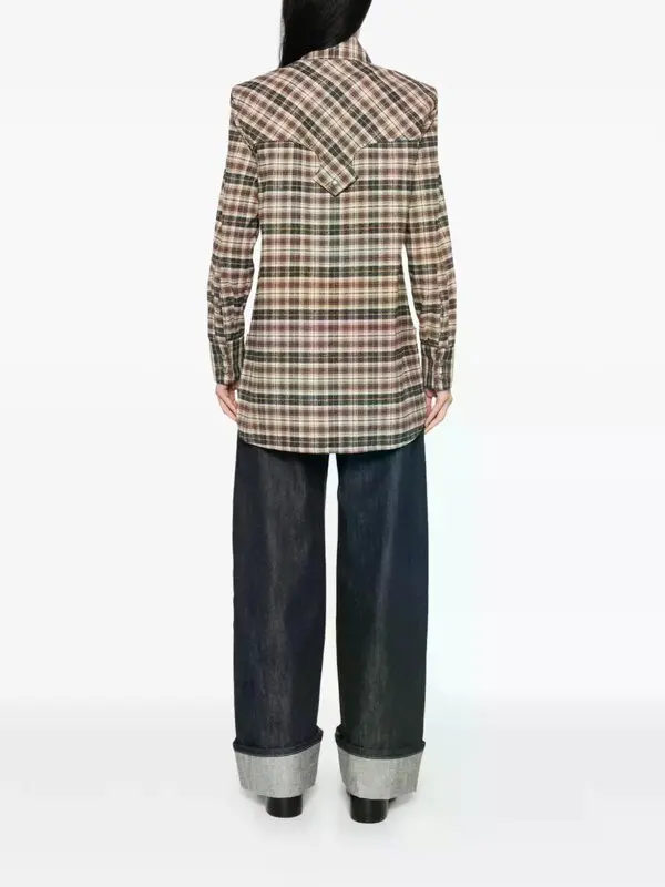 Seafarer Check-pattern Western Shirt