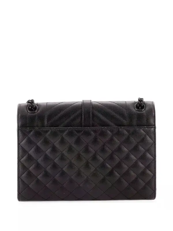 Saint Laurent Classic Monogram Envelope Satchel Mixed Matelasse Leather Medium Shoulder Bag