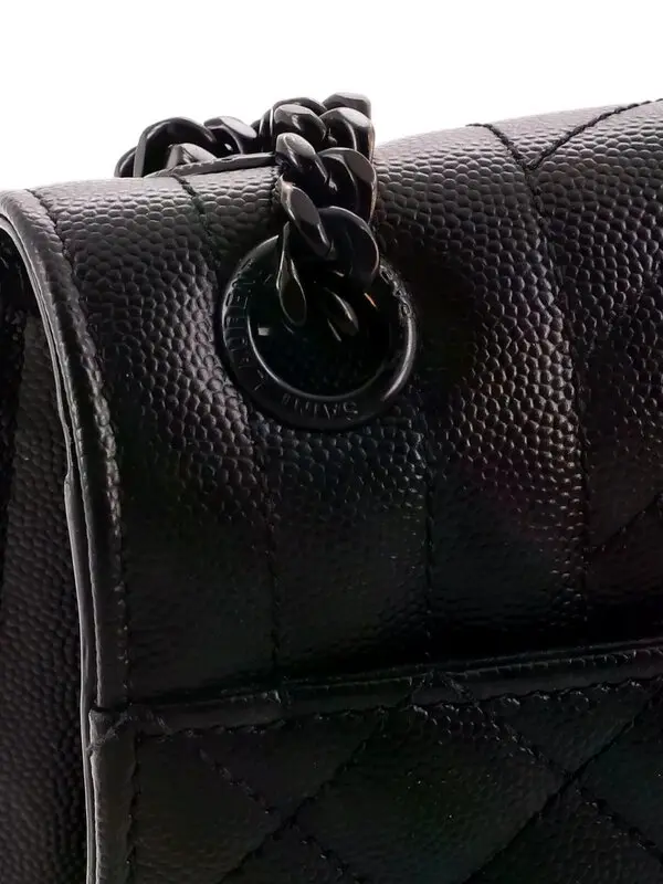 Saint Laurent Classic Monogram Envelope Satchel Mixed Matelasse Leather Medium Shoulder Bag