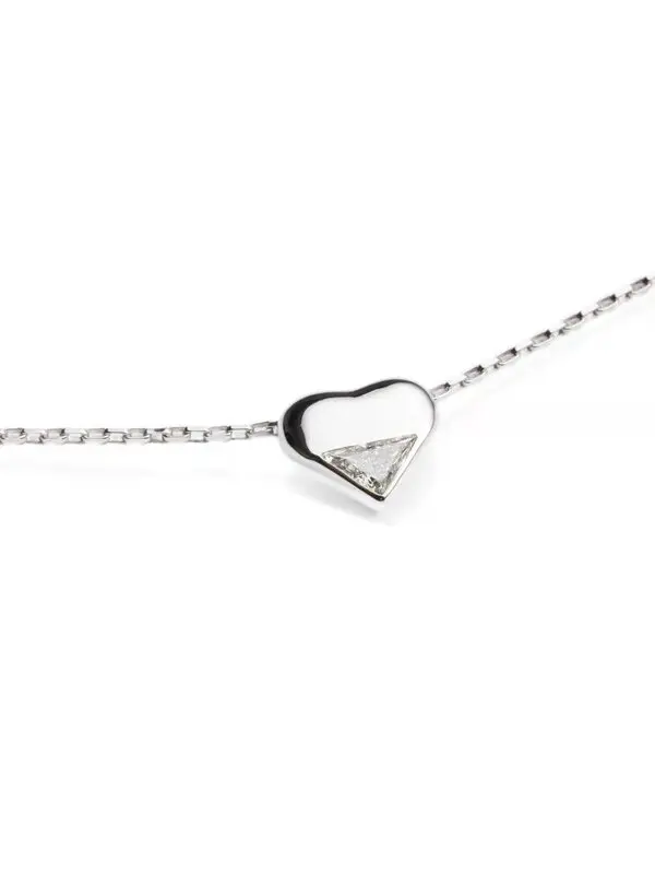 Prada Eternal Gold Nano Heart Diamond Necklace