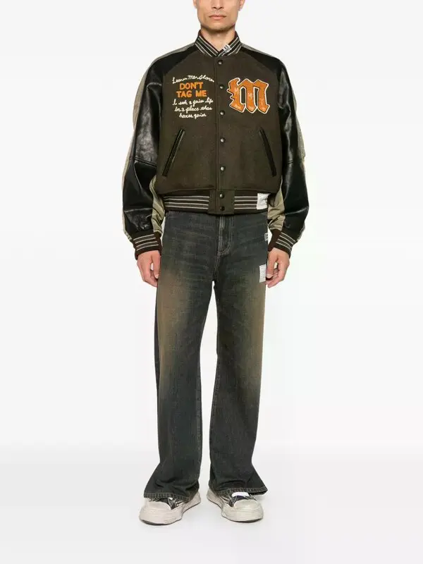 Mihara Yasuhiro Logo-patch Buttoned Jeans - Blue