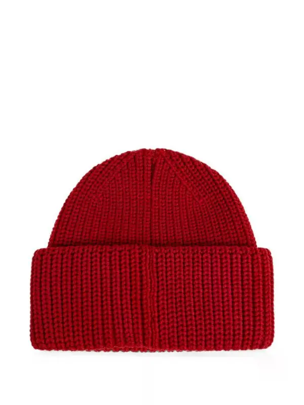 Dsquared2 Logo-patch Ribbed-knit Beanie Hat