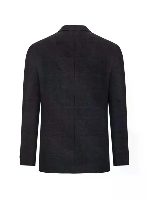 Tagliatore Vesuvio Check Wool Blazer