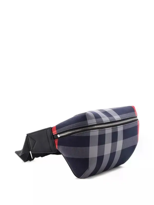 Burberry Sonny House Check Canvas Belt Bag - Blue