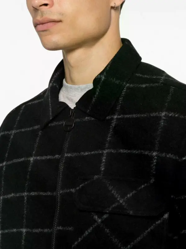 Barbour Check-pattern Zip-up Jacket