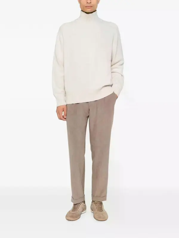 Soft Goat Long-sleeve Roll-neck Sweater