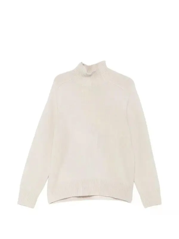 Soft Goat Long-sleeve Roll-neck Sweater - Neutrals