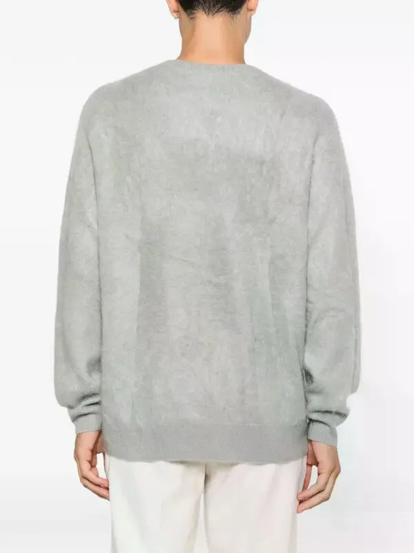 Soft Goat Crew Neck Brushed-knit Sweater