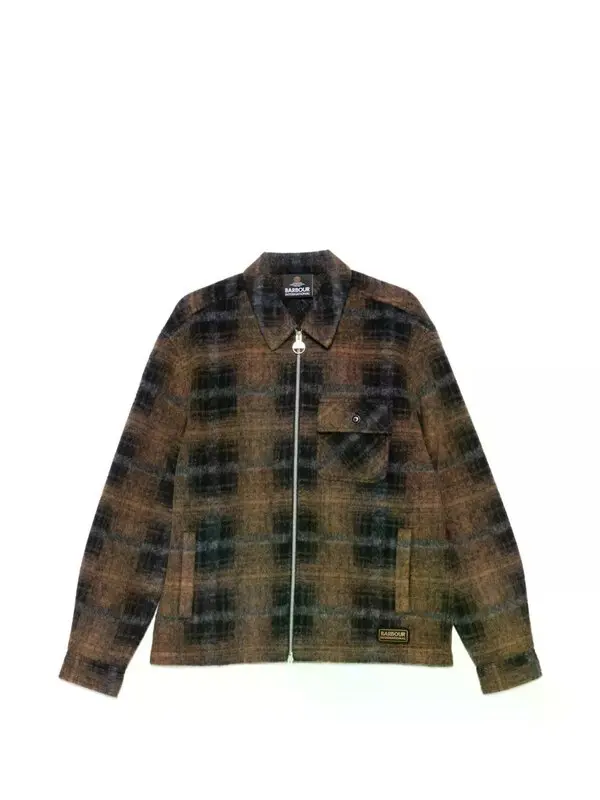 Barbour Check-pattern Zip-up Jacket