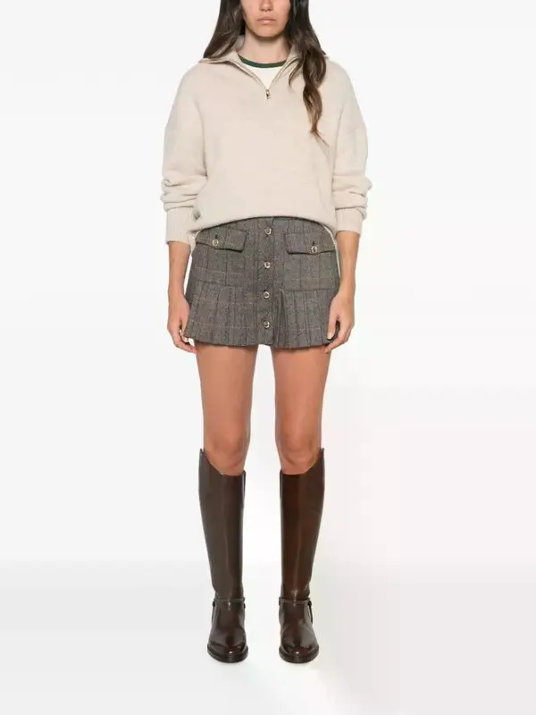Maje Quarter-zip Sweater - Neutrals