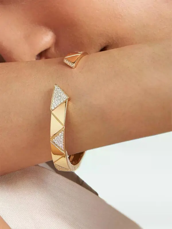 Prada Eternal Diamonds Bangle Bracelet - Gold