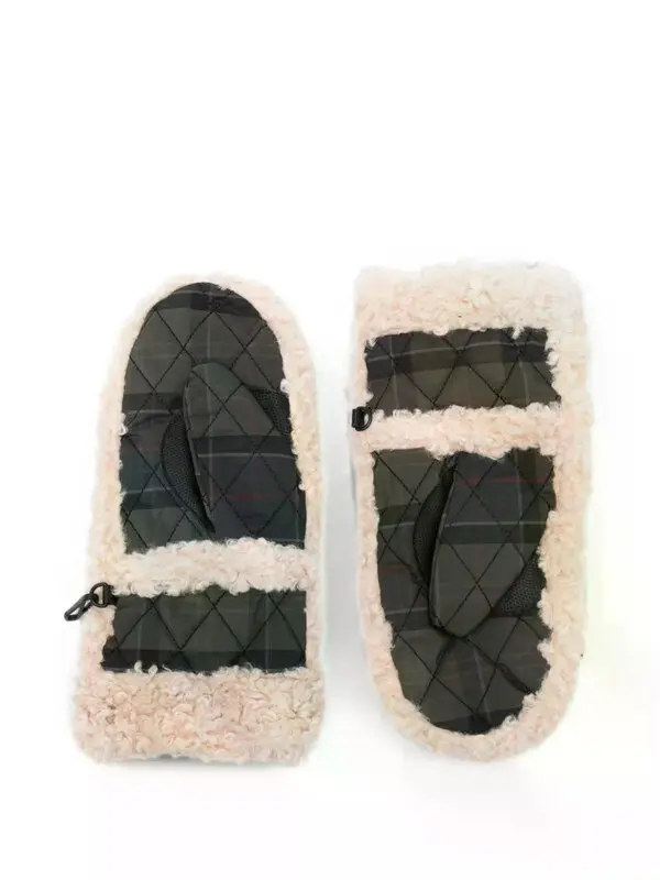 Barbour Quilted Tartan Mittens