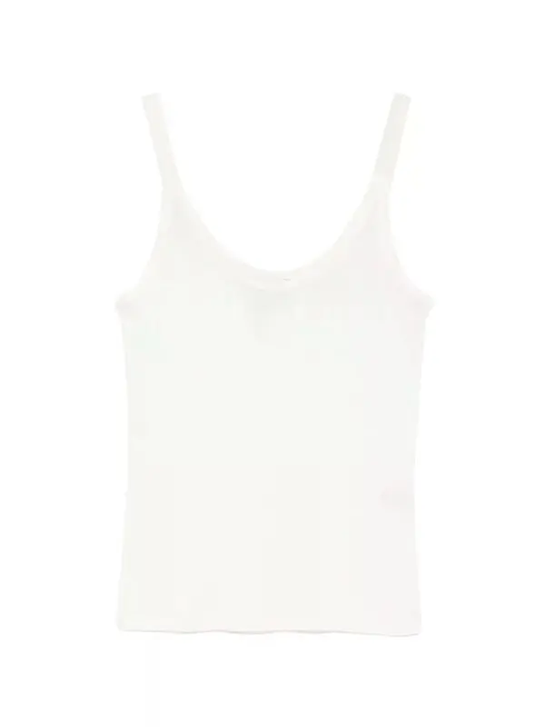 Loulou De Saison Ribbed-knit Tank Top - White