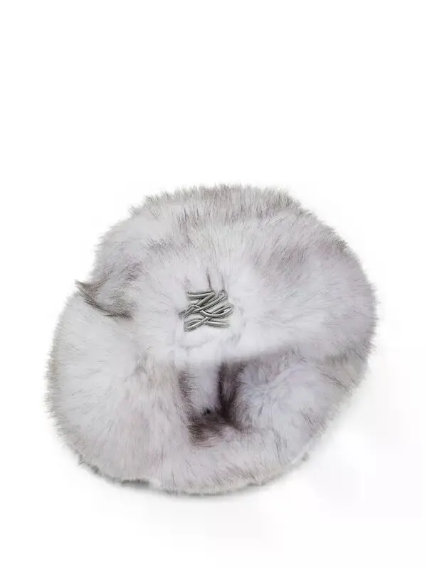 Karl Lagerfeld K/studio Faux-fur Trapper Hat - White