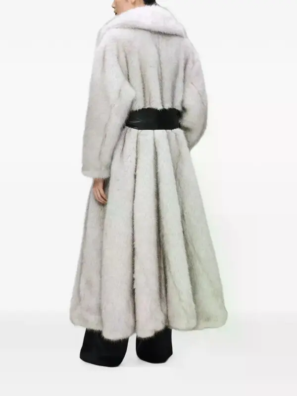 Karl Lagerfeld Karl Studio Long Faux Fur Coat