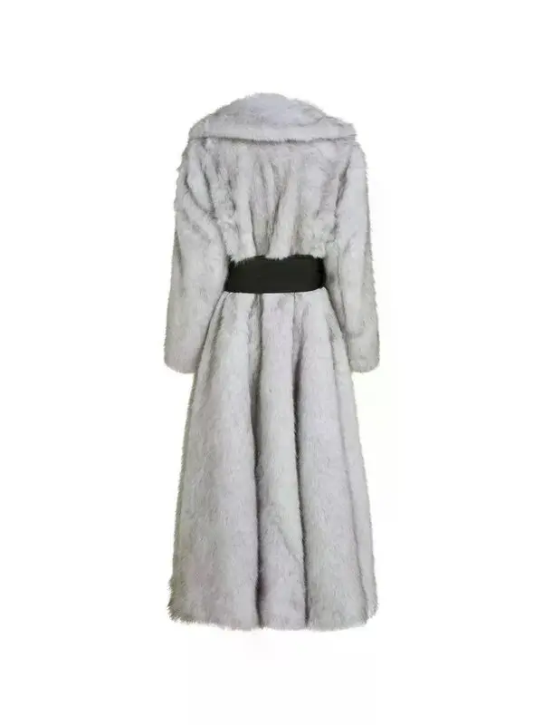 Karl Lagerfeld Karl Studio Long Faux Fur Coat
