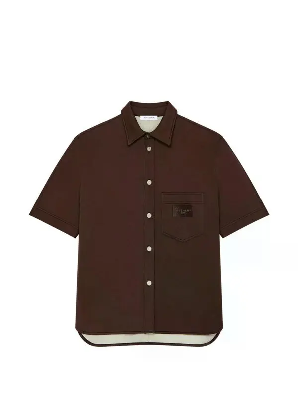 Givenchy Couture Seam Short-sleeve Shirt
