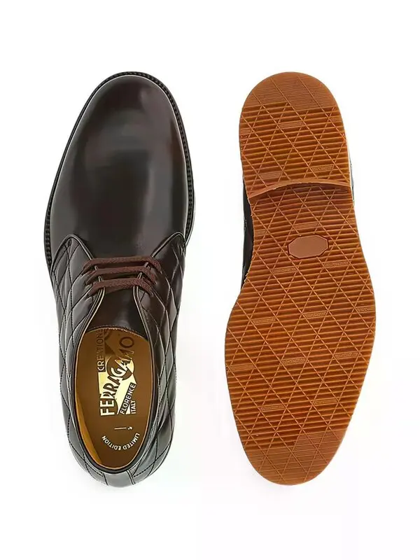 FERRAGAMO Quilted Leather Desert Boots