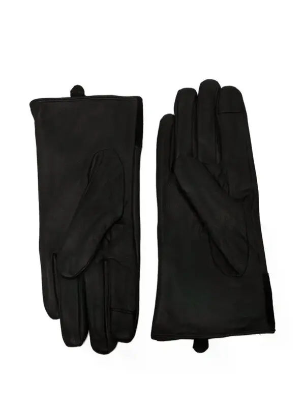 Barbour Corduroy-panel Leather Gloves - Brown
