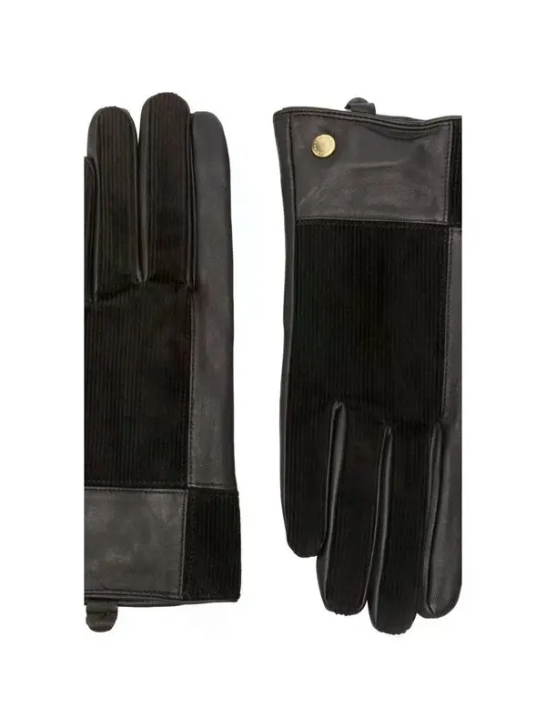 Barbour Corduroy Panel Leather Gloves