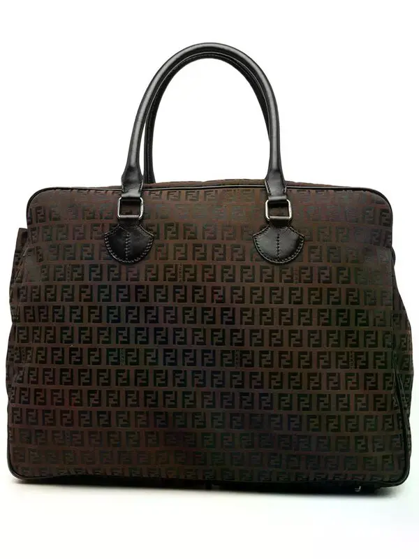 Fendi 2000-2010 Zucchino Canvas Business Bag