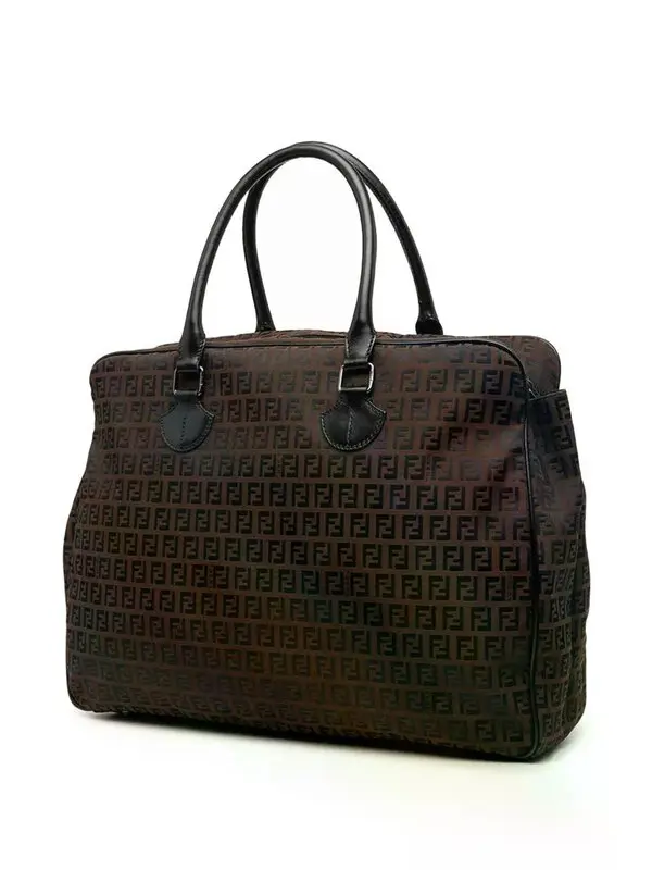 Fendi 2000-2010 Zucchino Canvas Business Bag