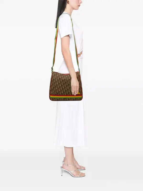 Dior 2004 Oblique Canvas Rasta Crossbody Bag
