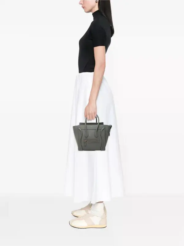 Celine 2019 Micro Calfskin Luggage Tote Handbag