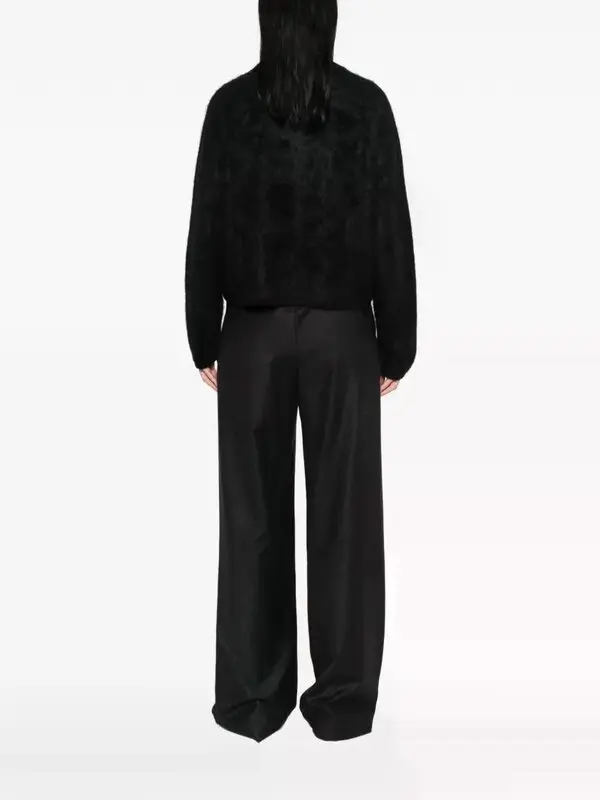 Soft Goat Fuzzy-knit Sweater
