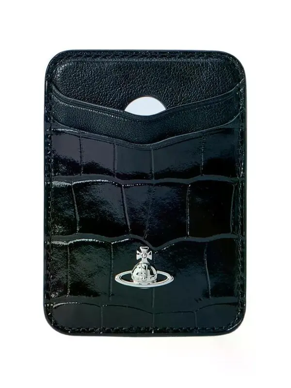 VIVIENNE WESTWOOD Croc-embossed Orb Card Holder