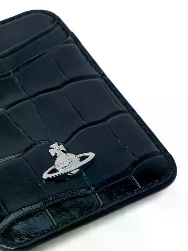 VIVIENNE WESTWOOD Croc-embossed Orb Card Holder