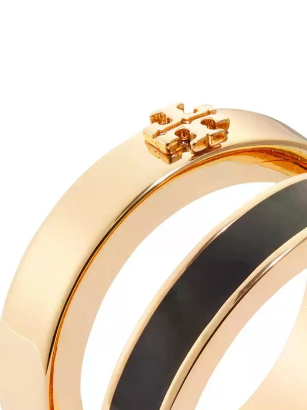 Tory Burch Icon Enamel Double Rings