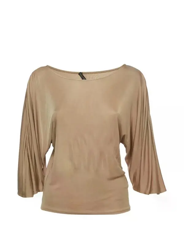 Ralph Lauren Boat-neck Dolman-sleeve Top - Neutrals