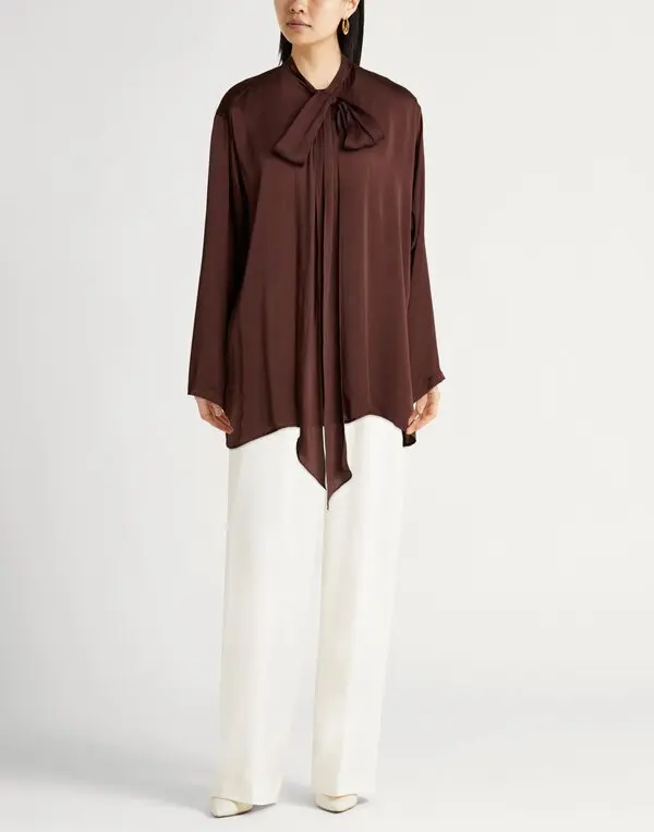 Aspesi Top Chocolate Size Silk