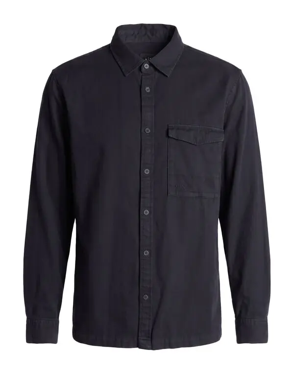 Armani Exchange Shirt Midnight Size Cotton, Elastane