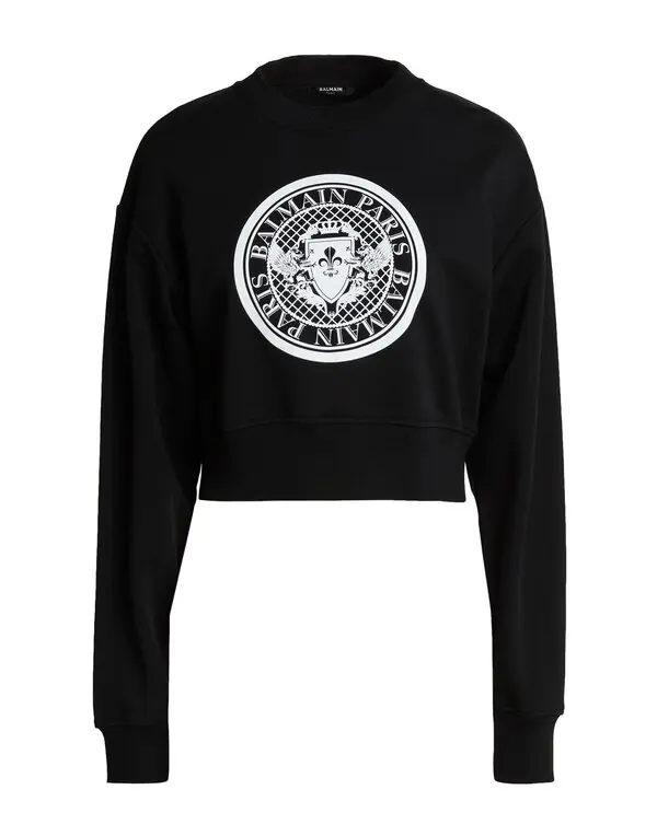 Balmain Sweatshirt Size Cotton, Elastane