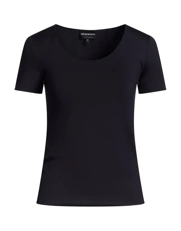 Emporio Armani Viscose Elastane T-shirt - Navy