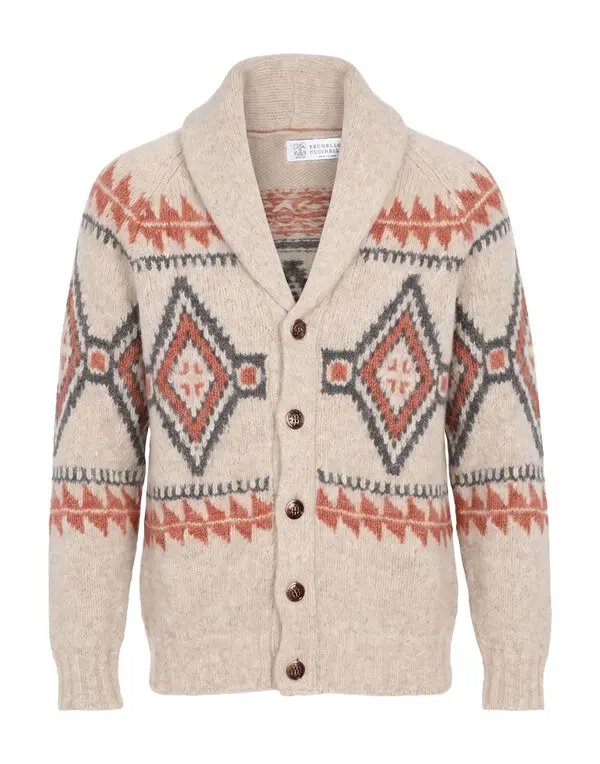 Brunello Cucinelli Cardigan Light Size Alpaca Wool, Polyamide, Wool, Cashmere, Silk