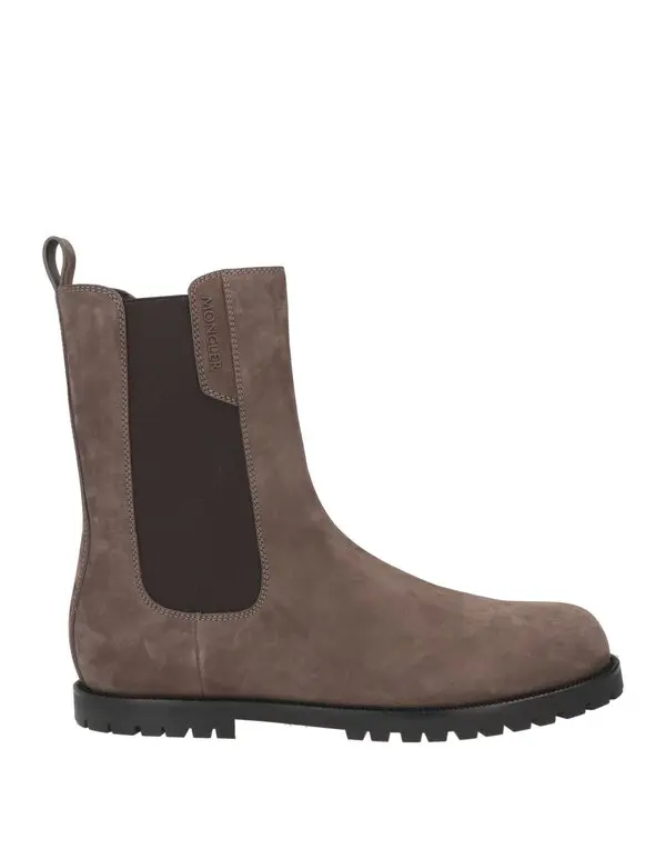Moncler Ankle Boots Khaki Size Leather