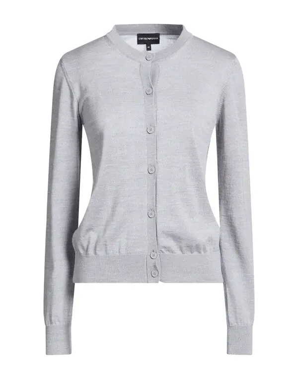 Emporio Armani Virgin Wool Crewneck Cardigan