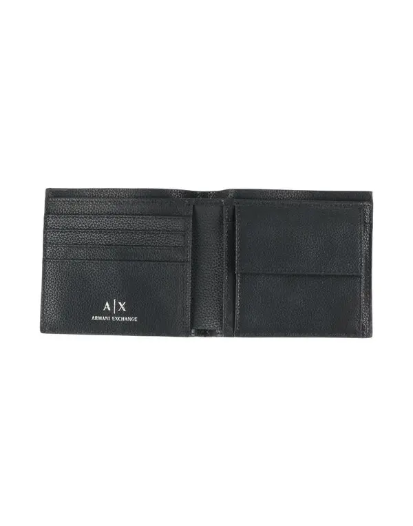 Armani Exchange Wallet Leather Fibre, Polyester, Polyurethane