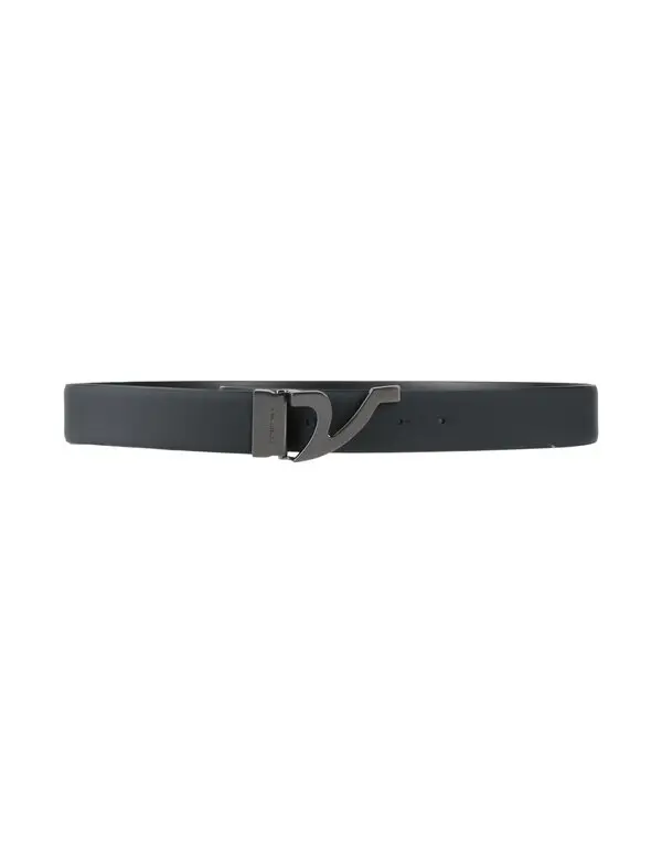Paul & Shark Belt Midnight Size Cow Leather - Black