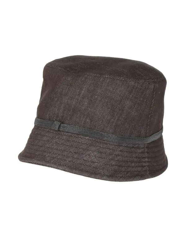Brunello Cucinelli Hat Dark Size Cotton, Brass