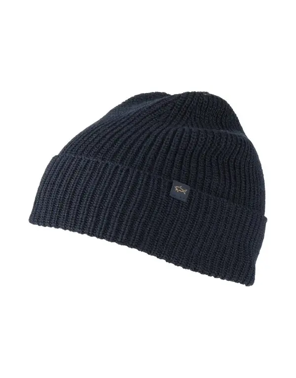 Paul & Shark Hat Size Virgin Wool, Silk - Navy